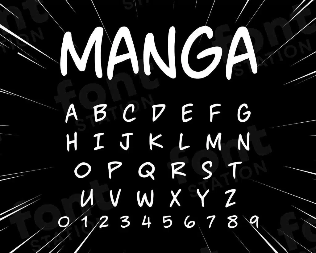What font is used in manga? - Japan Nihon