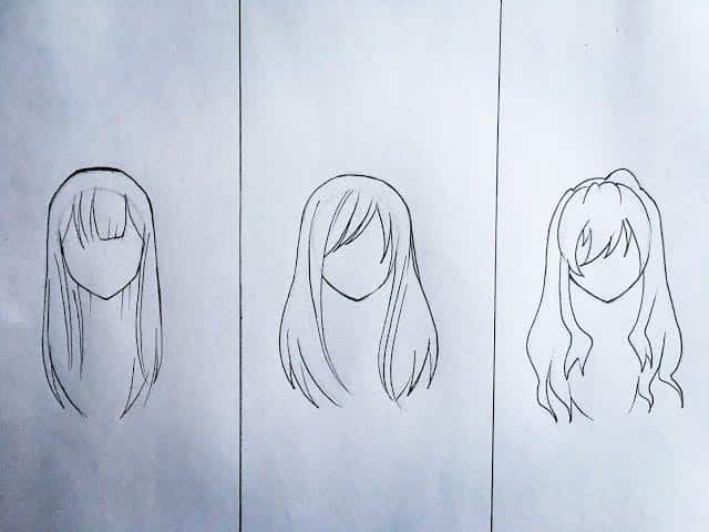 How to draw a anime hair? - Japan Nihon