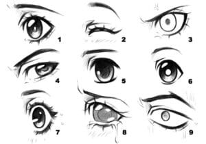 How to draw anime guy eyes? - Japan Nihon