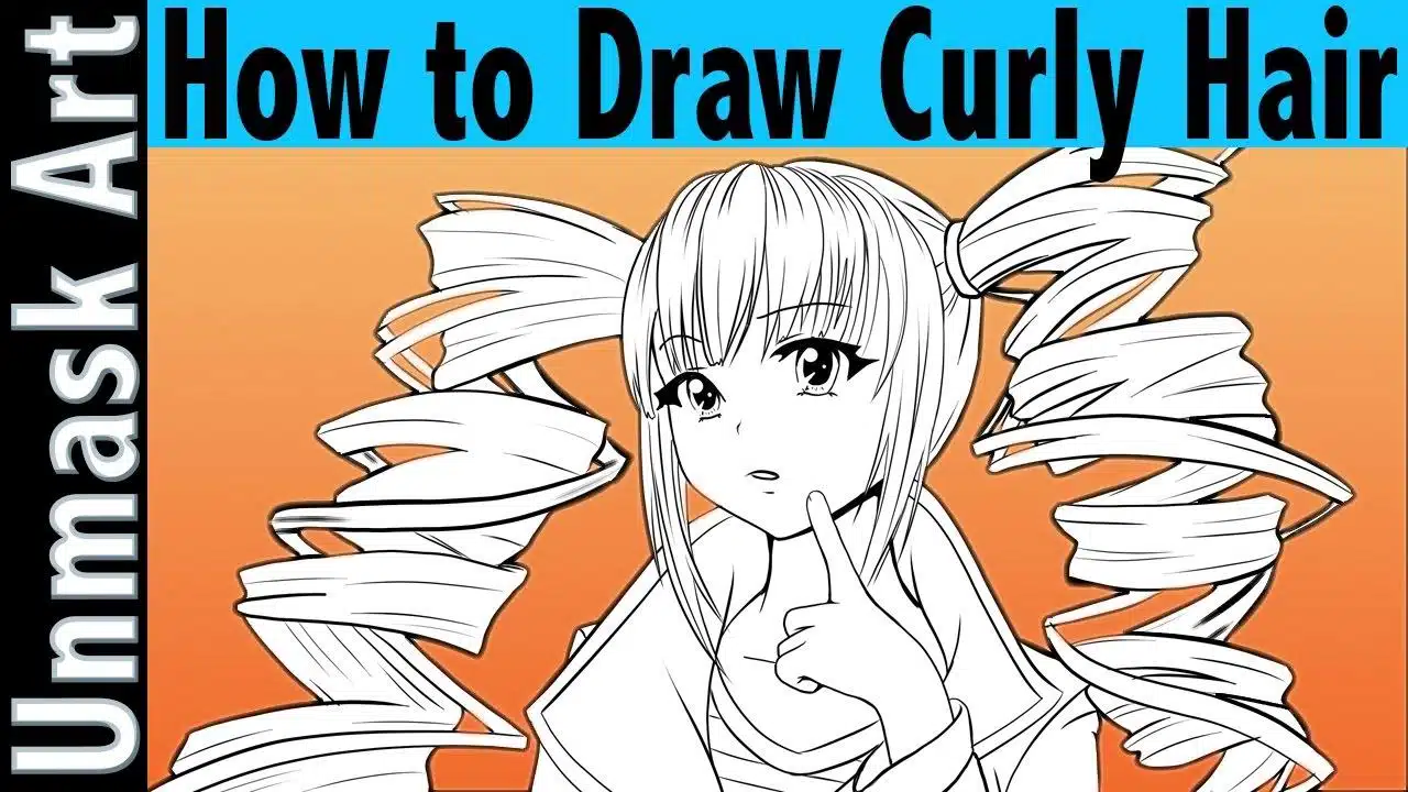 How to draw anime hair curls? - Japan Nihon